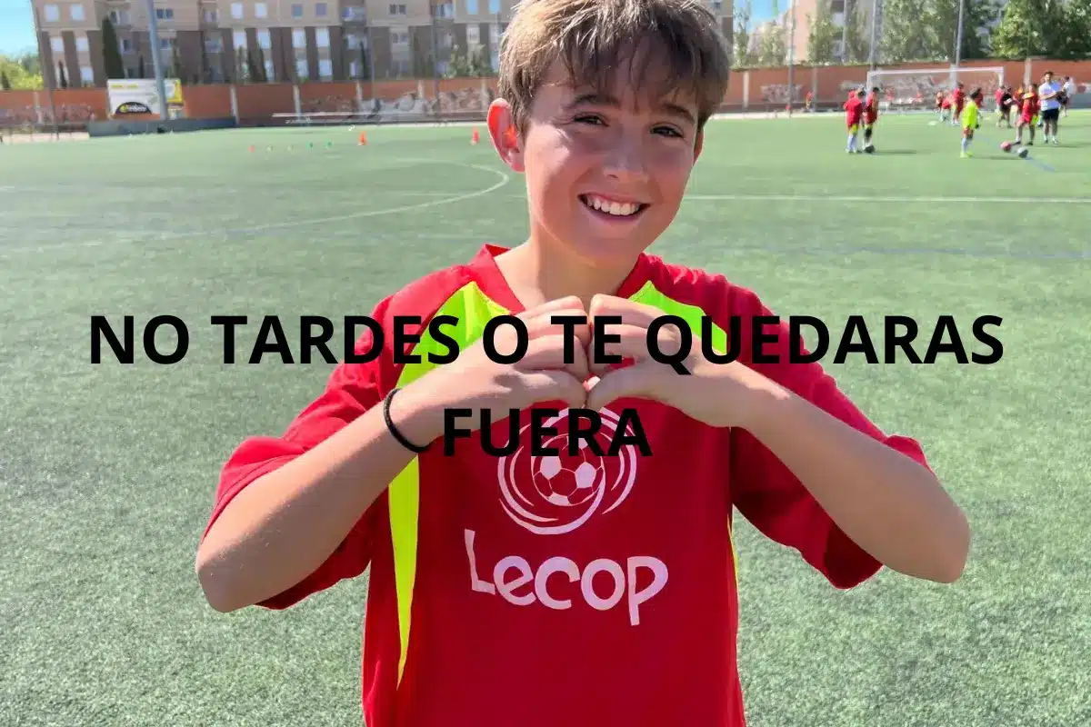 No tardes o te quedarás fuera - Escuela de Fútbol Lecop en Zaragoza